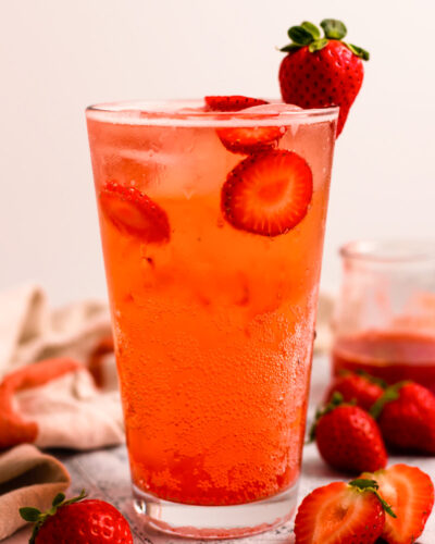 Spectacular Spectacular Strawberry Soda {Only 4 Ingredients!}