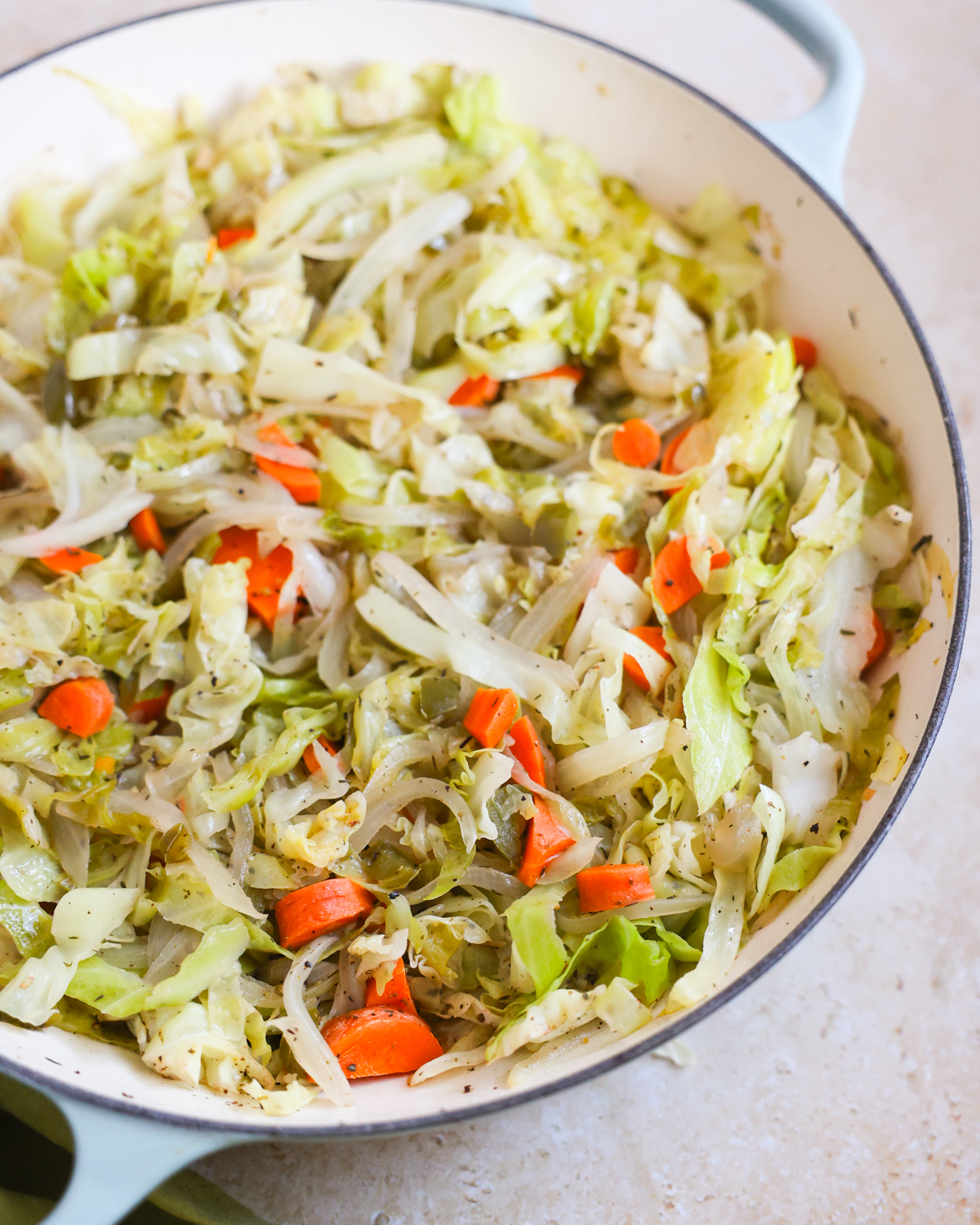 Jamaican Braised Cabbage